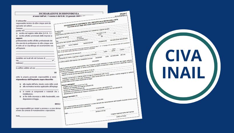 La denuncia di messa a terra nel portale CIVA INAIL 2024
